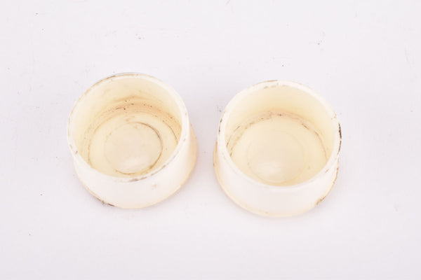 White Benotto Cello Panto handlebar Barend end plugs – Velosaloon.com