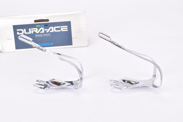 NOS Shimano Dura-Ace PD-7400 chromed aero Pedal Toe Clips #4409010 in ...