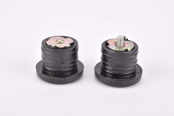 Black fujita saddle screw tight / screw on expandable handlebar end pl ...