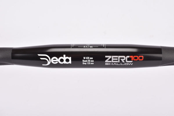 NEW Deda Zero100 Shallow Handlebar in 40 cm (c-c) with 31.7mm bar clam ...