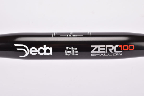 NEW Deda Zero100 Shallow Handlebar in 42 cm (c-c) with 31.7mm bar clam ...