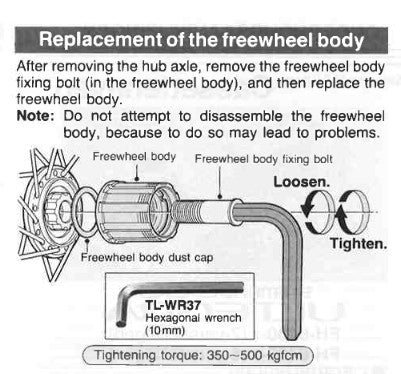 NOS Shimano Dura Ace #TL-WR37 10mm Hexagon Wrench Key (Allen Key) #520 ...