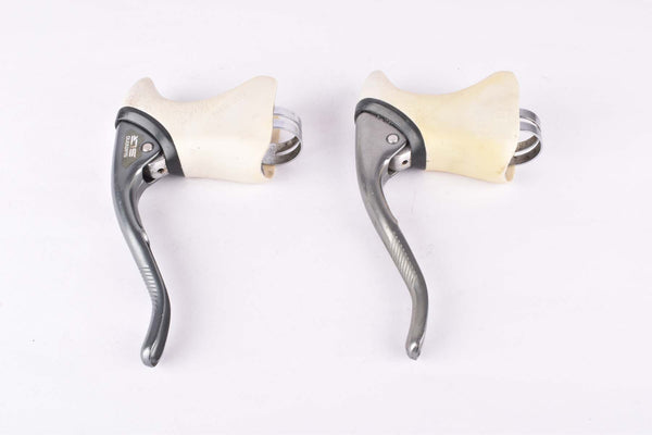 Shimano 105 #BL-1051 aero brake lever set with white hoods from the 19 ...