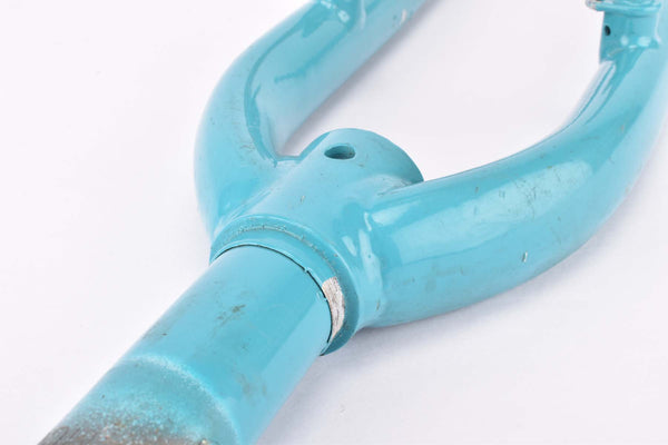 NOS 28" Turquoise Trekking Steel Fork with Eyelets for Fenders and Rac ...