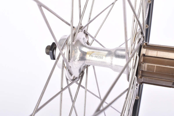 28" (700C / 622mm) Rear Wheel with Alesa clincher Rim and Shimano Exag ...