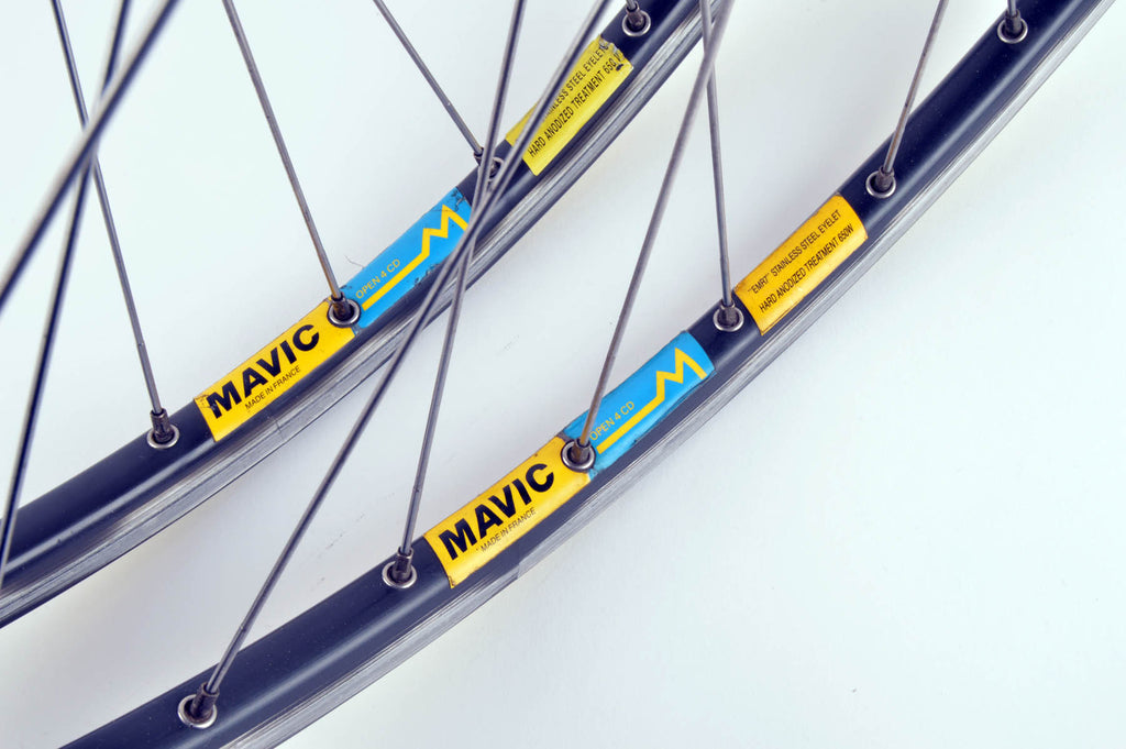 Wheelset with Mavic Module E2 clincher rims and Campagnolo Athena hubs ...