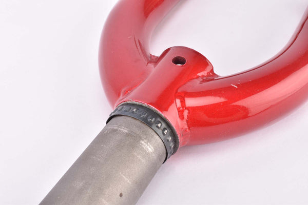 26" Red MTB Steel Fork with Eyelets for Fenders and Rack – Velosaloon.com