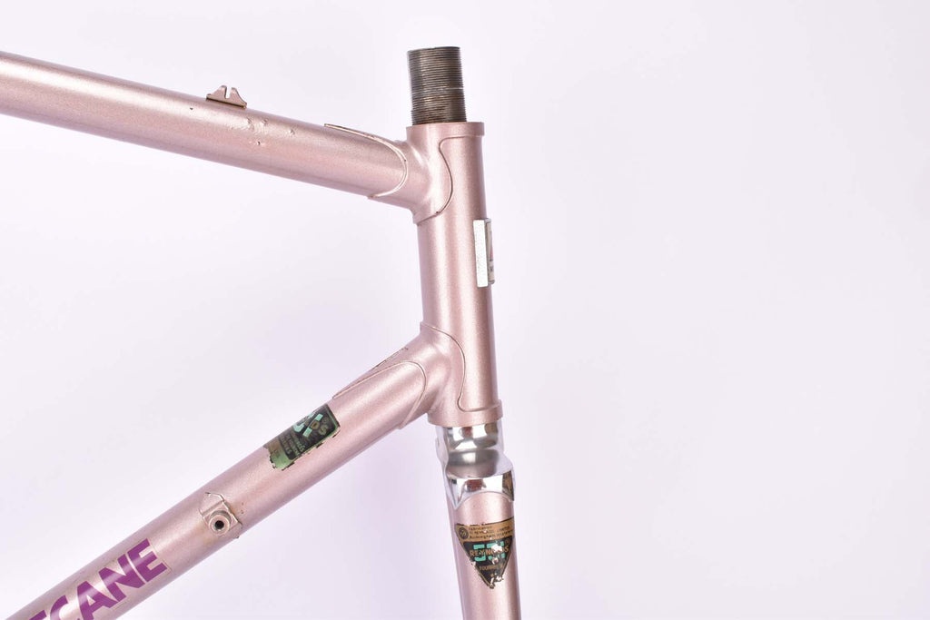 Pink Motobecane C4 vintage road bike frame in 56.5 cm (c-t) / 55 cm (c ...