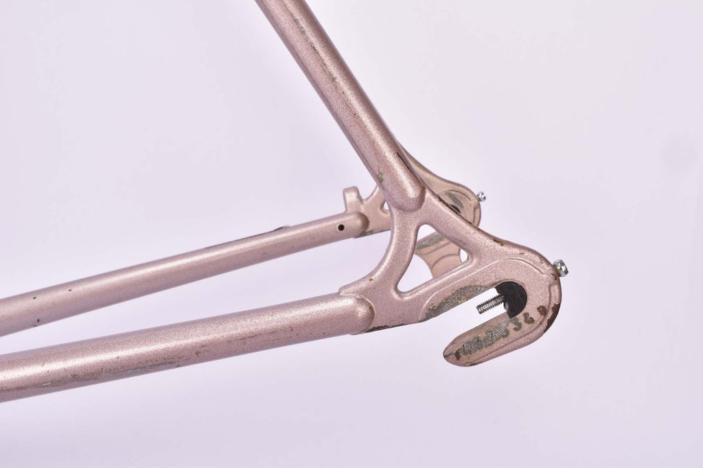 Pink Motobecane C4 vintage road bike frame in 56.5 cm (c-t) / 55 cm (c ...