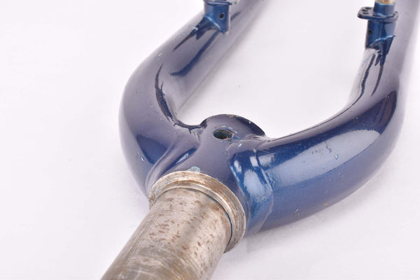 26" Dark Blue MTB Steel Fork with Eyelets for Fenders – Velosaloon.com