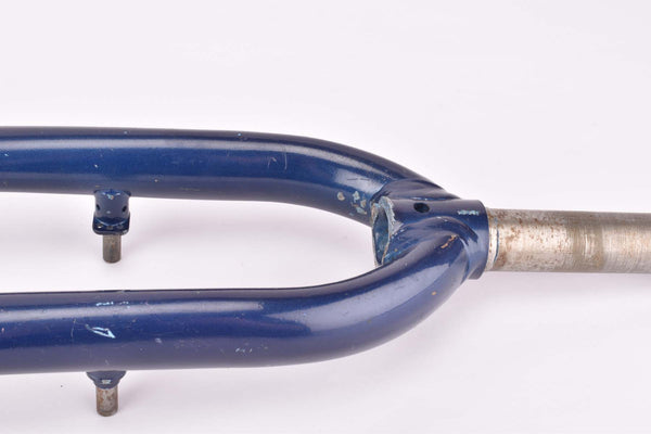 26" Dark Blue MTB Steel Fork with Eyelets for Fenders – Velosaloon.com