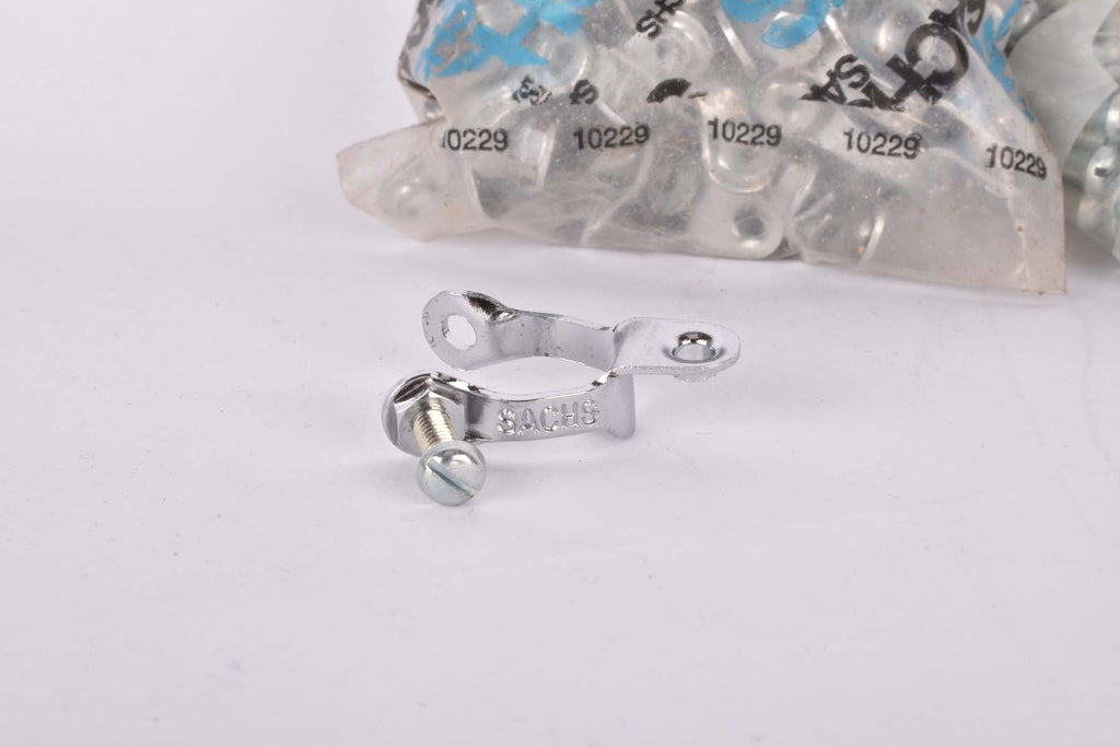 NOS Sachs / Sachs-Huret clamp-on chainstay cable guide with cable casi ...