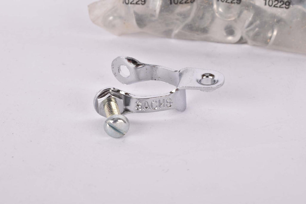 NOS Sachs / Sachs-Huret clamp-on chainstay cable guide with cable casi ...
