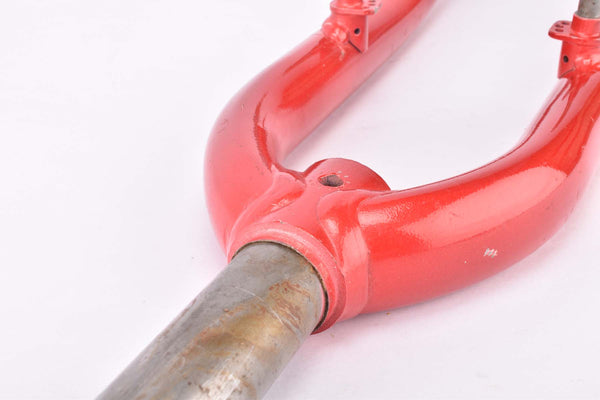 26" Red MTB Steel Fork with Eyelets for Fenders – Velosaloon.com