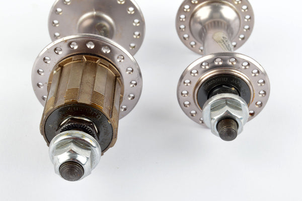 NOS Shimano Exage mountain #FH-M450, HB-M450 7 speed hubs with solid s ...